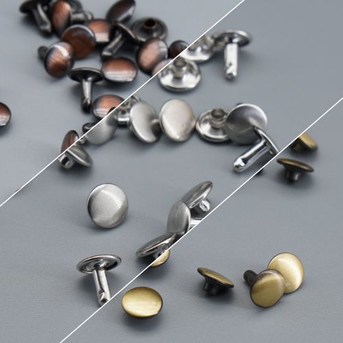 New Double Cap Rivets - Made of Brass | Country Cow Designs