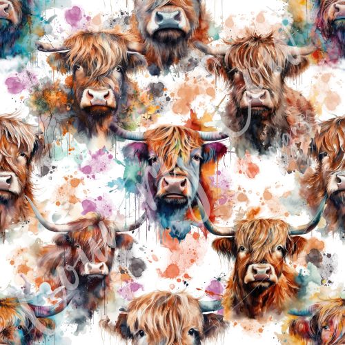 Highland Cows - Canvas | Country Cow Designs
